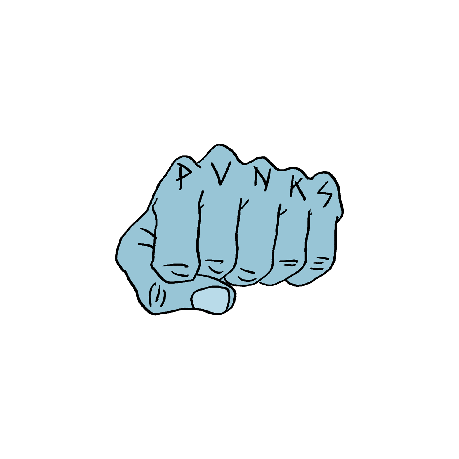 Knuckles Sticker Pvnks Knuckles Sticker Pvnks